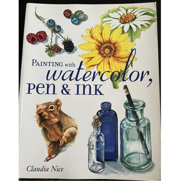 book | Art | Painting With Watercolor Pen Ink Art Book | Poshmark